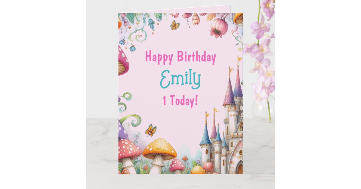 Fairy Princess Party Magical Birthday Bash Card | Zazzle