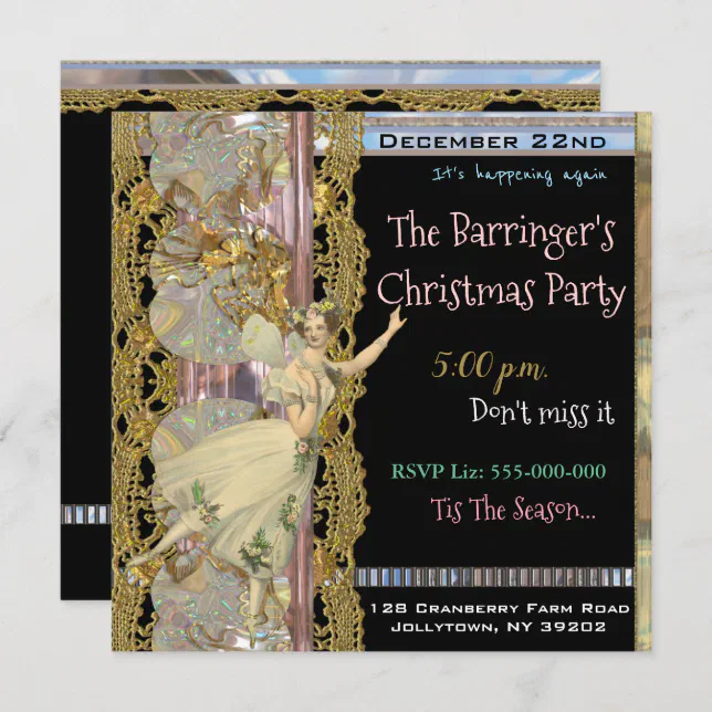 Fairy Reminder Christmas Party Invitation | Zazzle
