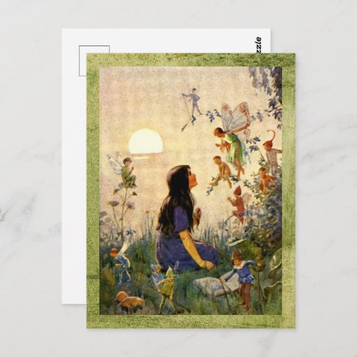 Fairy Secrets - Antique Postcard | Zazzle
