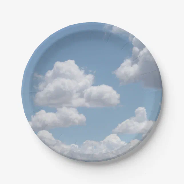 Fairy Tale Clouds Paper Plates | Zazzle