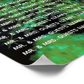 Fairy Tale Forest Blue Green Tree Seating Chart | Zazzle