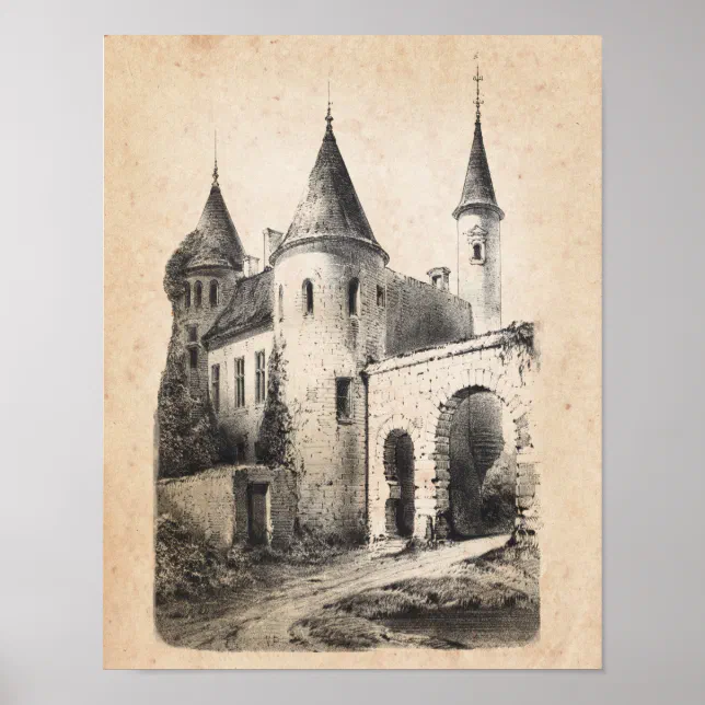 Fairy Tale Nursery Wall Art Chateau no. 5 | Zazzle