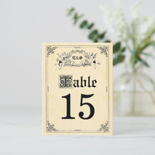 Fairy Tale Storybook Wedding Table Numbers | Zazzle