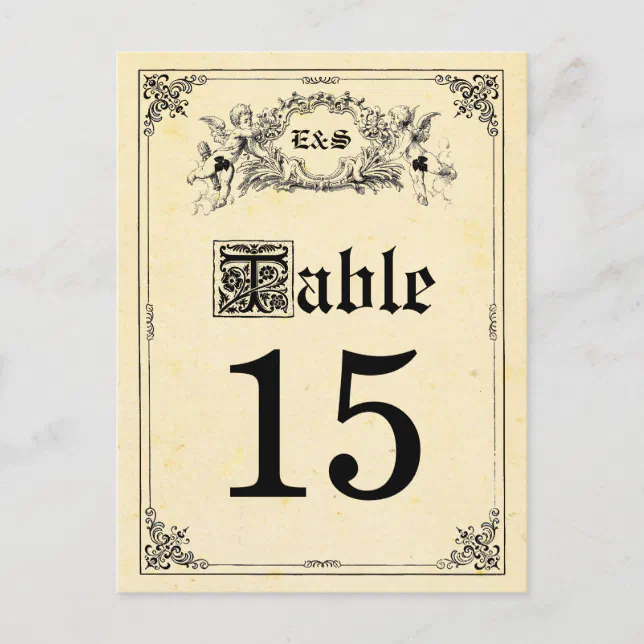 Fairy Tale Storybook Wedding Table Numbers | Zazzle