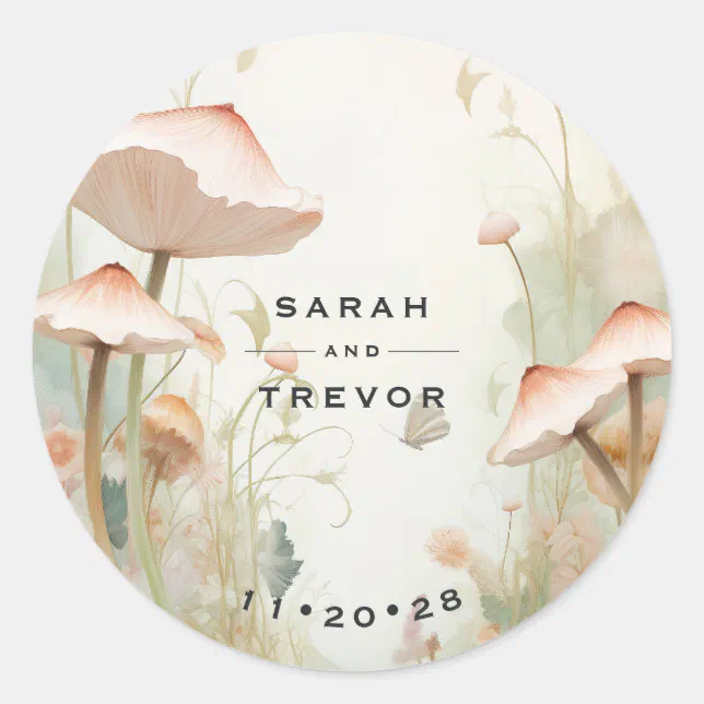 Fairy Tale Woodland Fairycore Romance Classic Round Sticker | Zazzle
