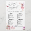 Fairy What's in Your Purse Baby Shower Game | Zazzle
