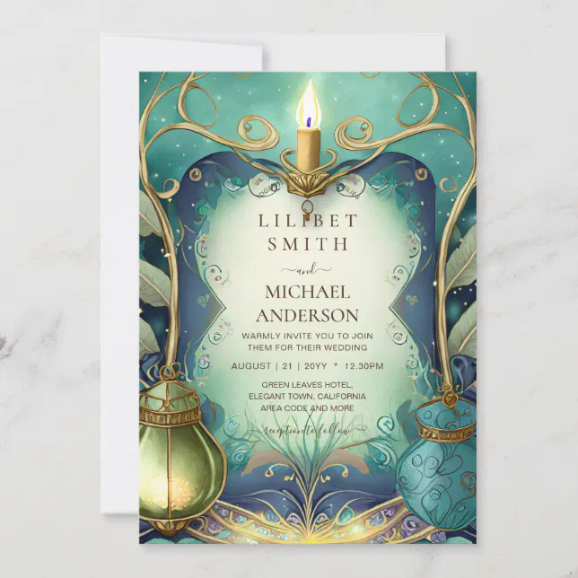 FAIRYCORE WEDDING INVITATIONS STORYBOOK FAIRYTALE | Zazzle