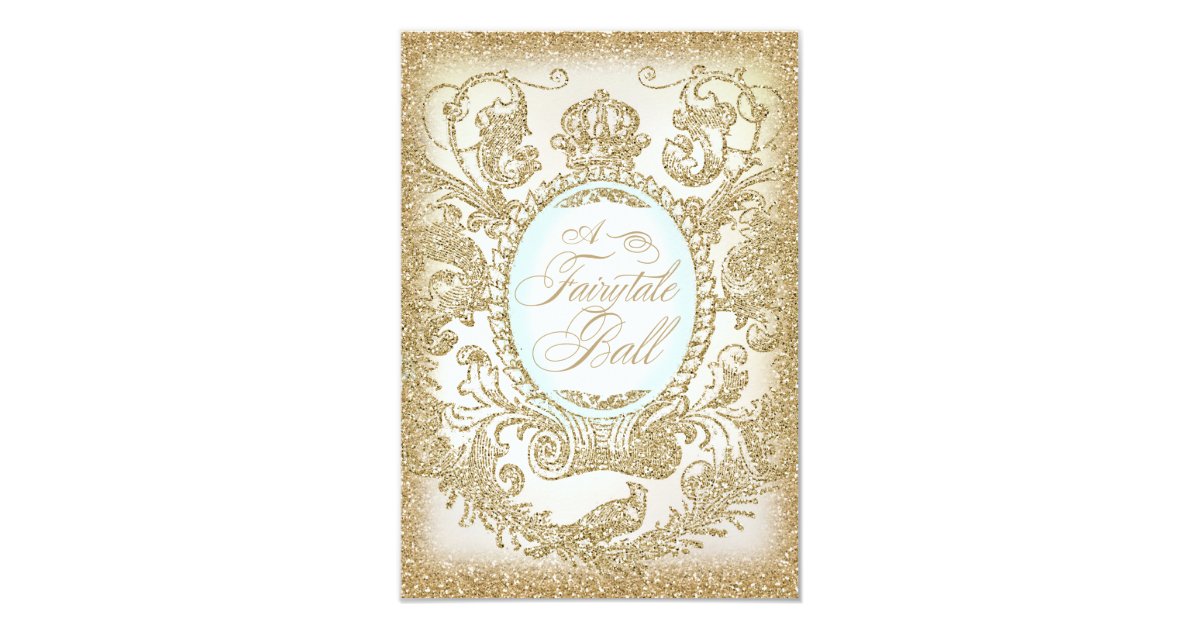 Fairytale Ball Prom 3.5 x 5 Invitation | Zazzle.com