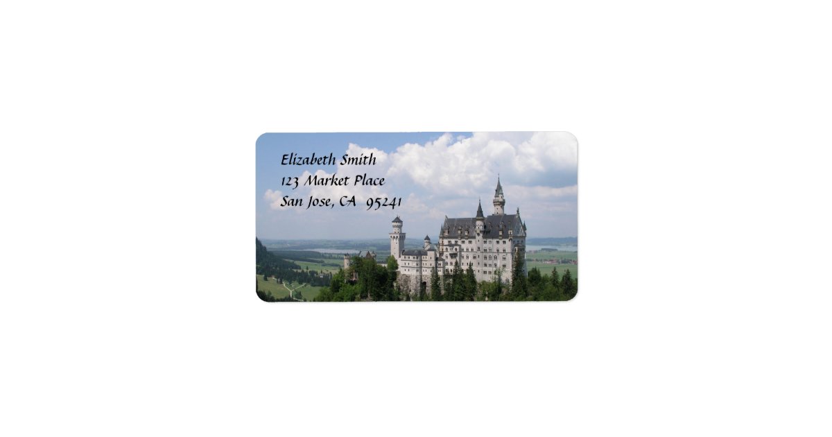 Fairytale Castle Address Labels | Zazzle