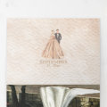 Fairytale castle QR code story book wedding Tri-Fold Invitation | Zazzle