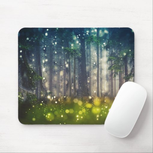 Fairytale Forest Tree Nature Landscape Art Mouse Pad | Zazzle