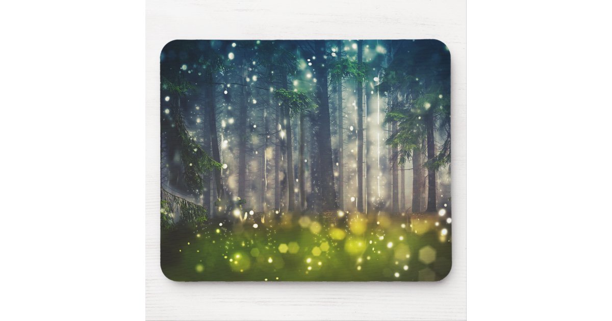 Fairytale Forest Tree Nature Landscape Art Mouse Pad | Zazzle
