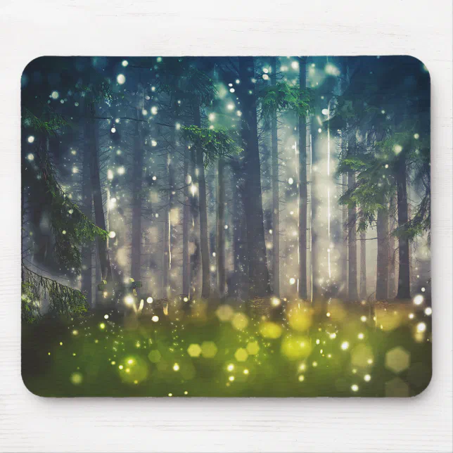 Fairytale Forest Tree Nature Landscape Art Mouse Pad | Zazzle