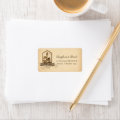 Fairytale Medieval Castle Wedding Return Address Label | Zazzle