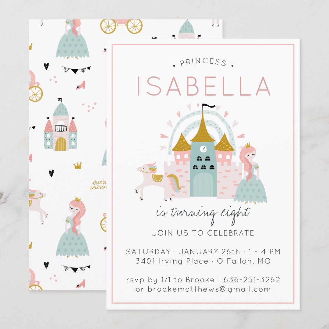 Fairytale Princess Party Invitation | Zazzle