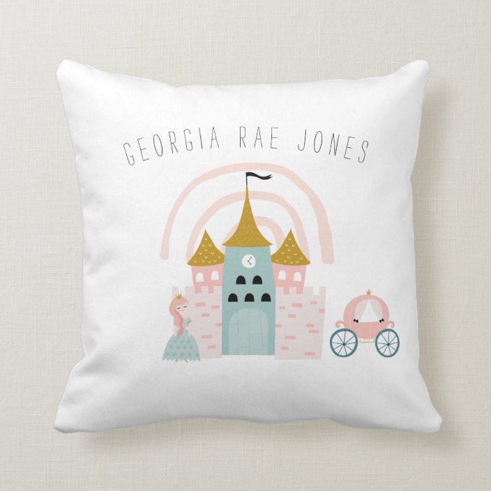 Fairytale Princess Personalized Throw Pillow | Zazzle.com