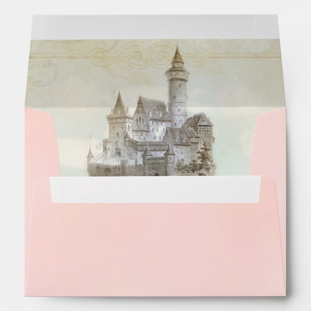 Fairytale Storybook Castle Invitation Envelope | Zazzle