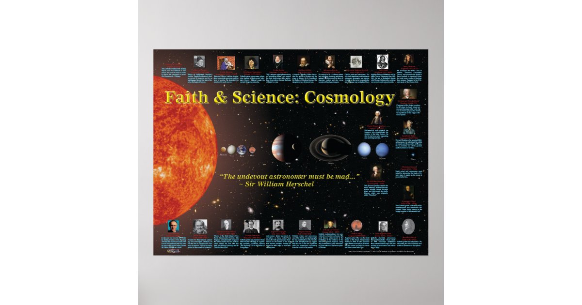 Faith and Science: Cosmology Poster | Zazzle