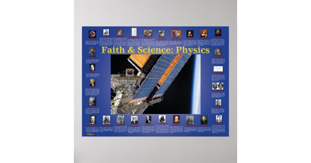 Faith and Science: Physics Poster | Zazzle
