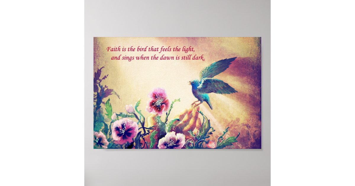 Faith Bird Poster | Zazzle