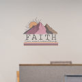 Faith Can Move Mountains Christian Quote Jesus Wall Decal | Zazzle