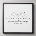 Faith Can Move Mountains Peel And Stick Photo Tile | Zazzle