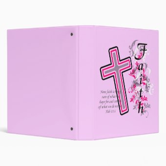 Faith Christian with Cross Binder | Zazzle