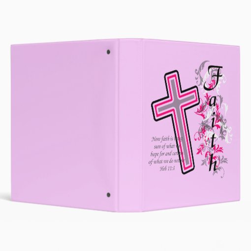 Faith Christian with Cross Binder | Zazzle