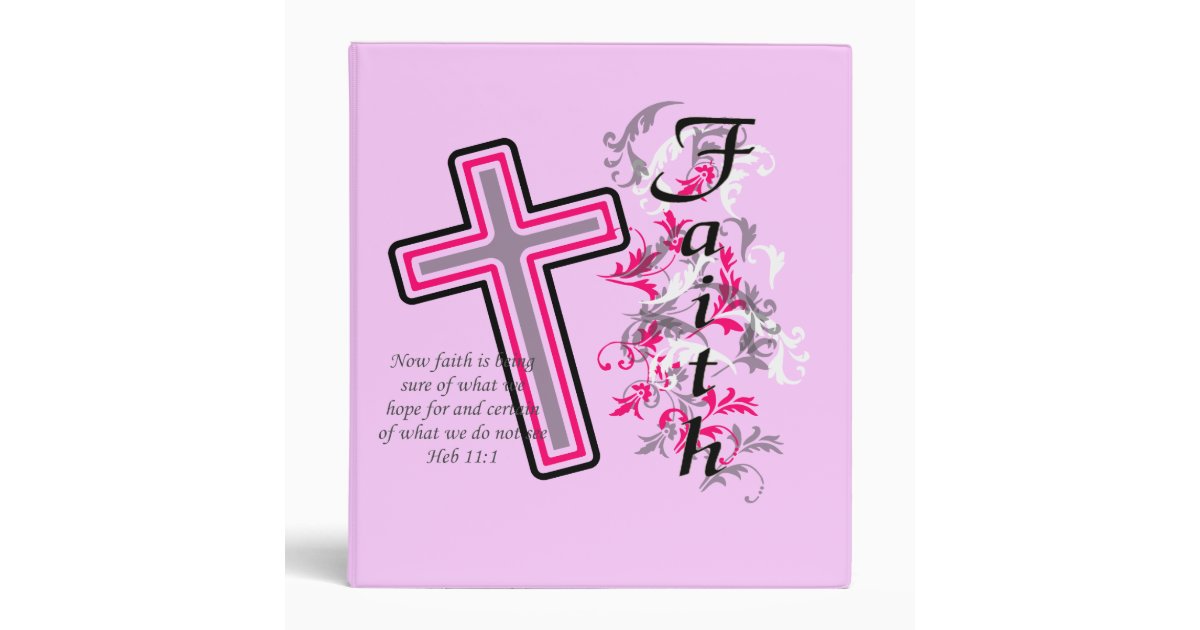 Faith Christian with Cross Binder | Zazzle