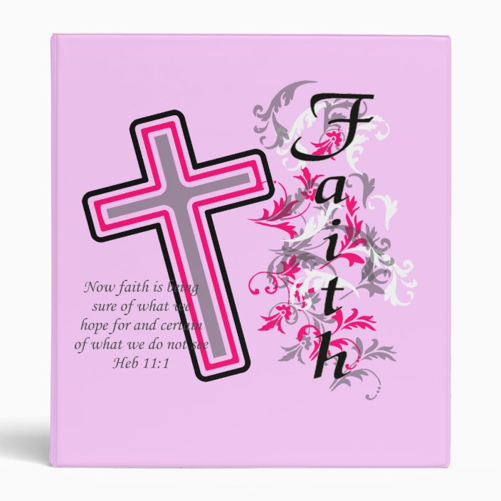 Faith Christian with Cross Binder | Zazzle.com