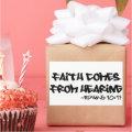 Faith Comes From Hearing Sticker Romans 10:17 | Zazzle