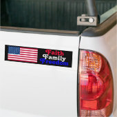 Faith Family Freedom Bumper Sticker | Zazzle