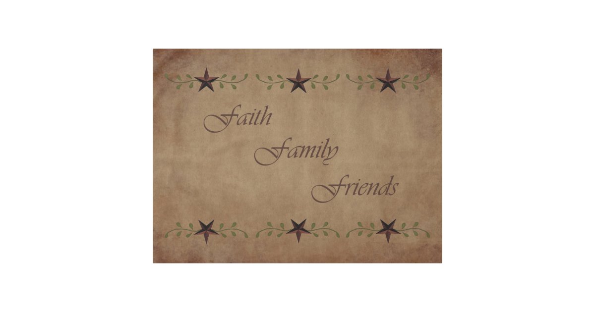 Faith Family Friends Tablecloth | Zazzle