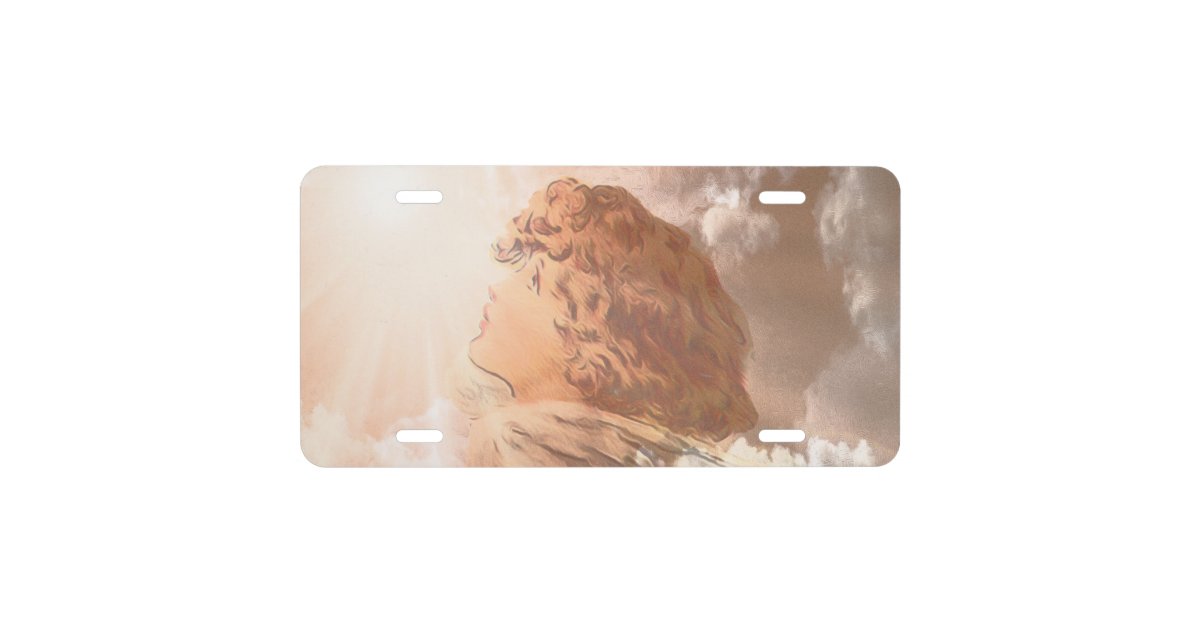 Faith Guardian Angel License Plate | Zazzle