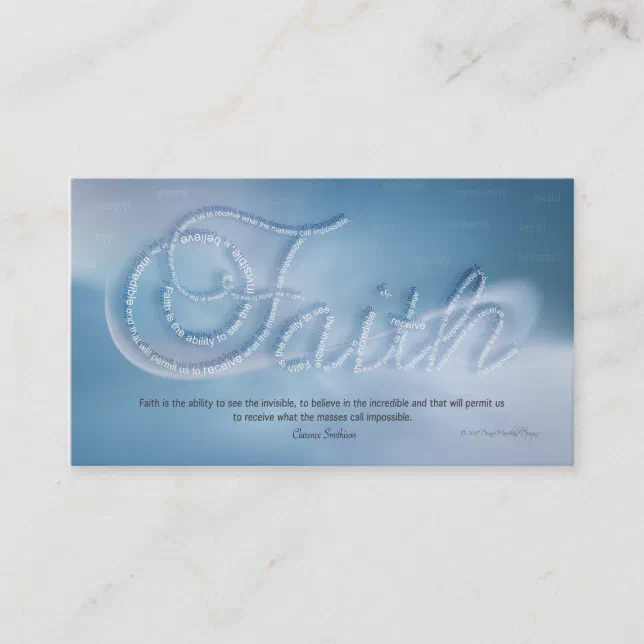 Faith Handout Card | Zazzle