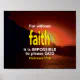 FAITH Hebrews 11:6 Inspirational Christian Poster | Zazzle