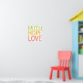 Faith Hope Love Christian Inspirational Poster Art | Zazzle