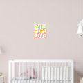Faith Hope Love Christian Inspirational Poster Art | Zazzle