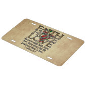 Faith Hope Love Elegant Bible Scripture Christian License Plate | Zazzle