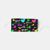 Faith Hope Love Hearts Face Mask | Zazzle