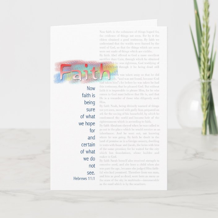 Faith Inspirational Greeting Card | Zazzle.com