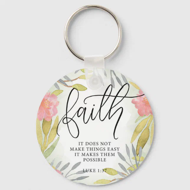 Faith Inspirational Keychain | Zazzle