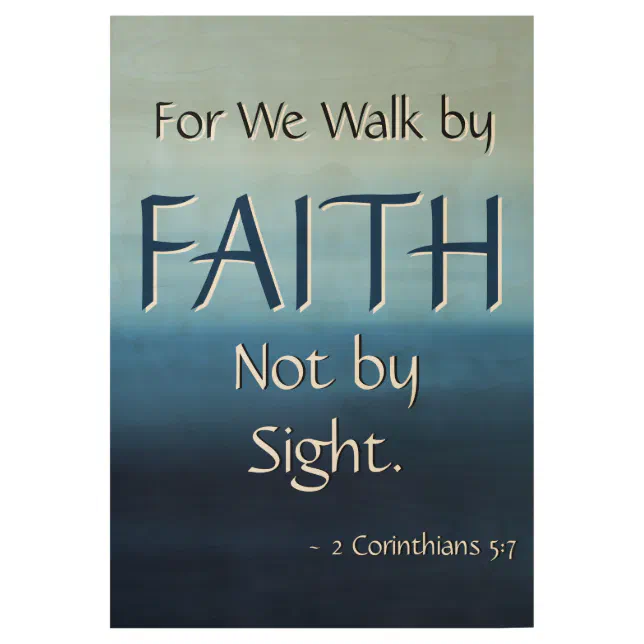 FAITH Inspirational Scripture Church Wall Art | Zazzle