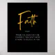 Faith Inspiring Quote Poster | Zazzle