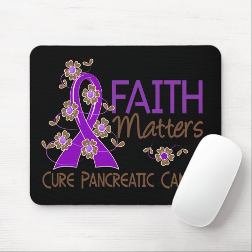 Faith Matters 3 Pancreatic Cancer Mouse Pad | Zazzle
