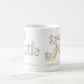 Faith name meaning decorative F monogram mug | Zazzle