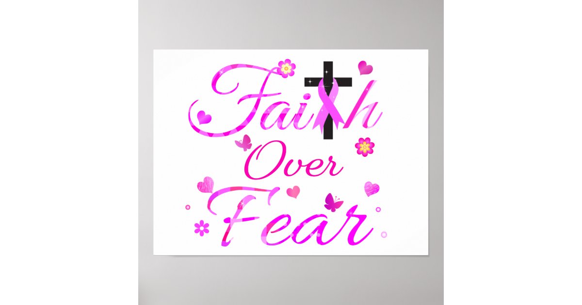 Faith Over Fear Poster | Zazzle