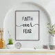 Faith Over Fear Religious Poster | Zazzle