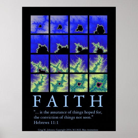 FAITH POSTER | Zazzle.com