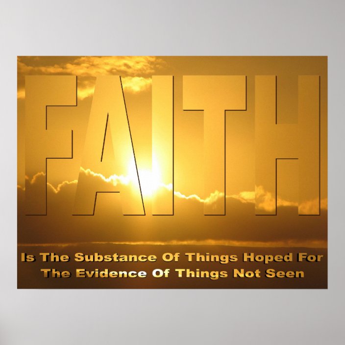 Faith Poster | Zazzle.com